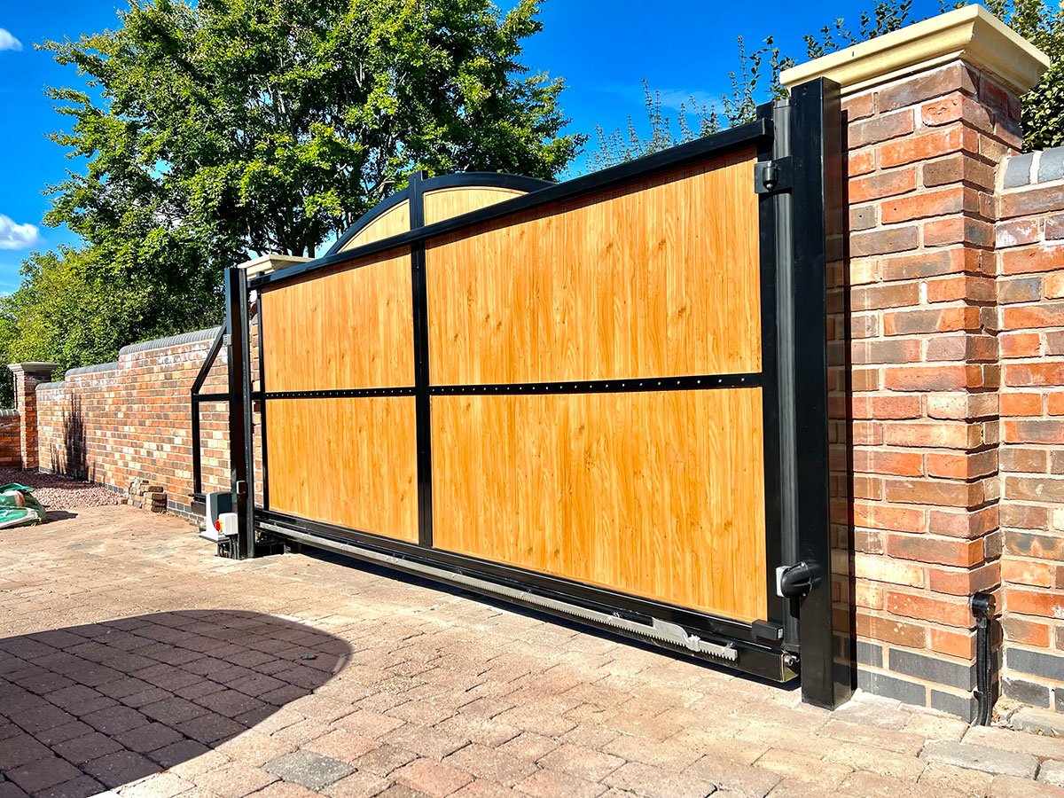 Metal Framed Infill Gates | Composite & Wood Infills
