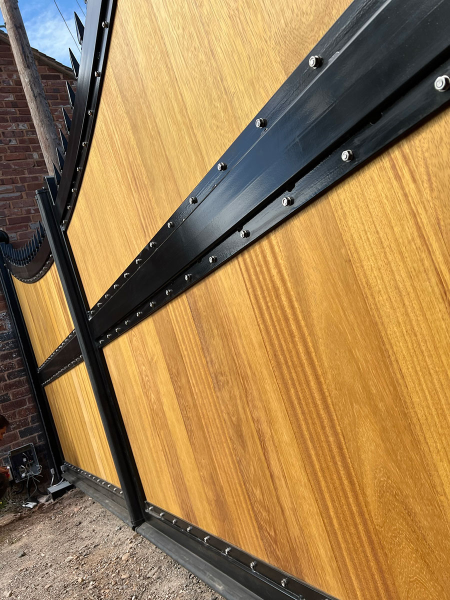 Metal Framed Infill Gates | Composite & Wood Infills