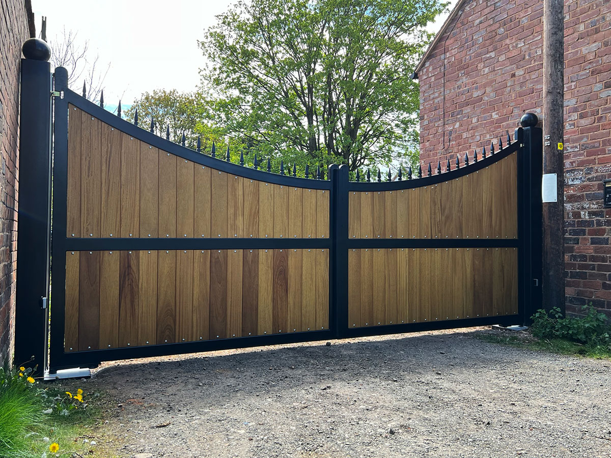 Metal Framed Infill Gates | Composite & Wood Infills
