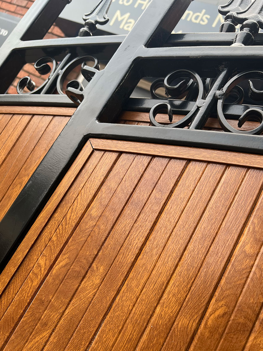 Metal Framed Infill Gates | Composite & Wood Infills