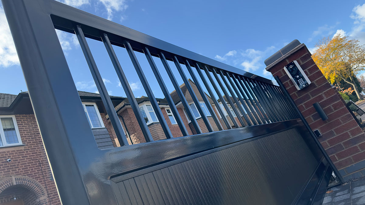 Metal Framed Infill Gates | Composite & Wood Infills