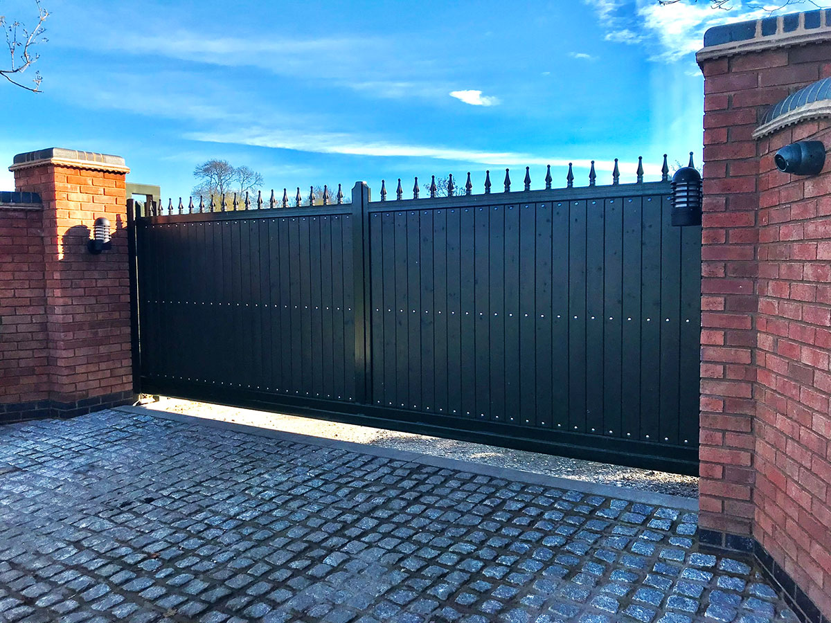 Metal Framed Infill Gates | Composite & Wood Infills