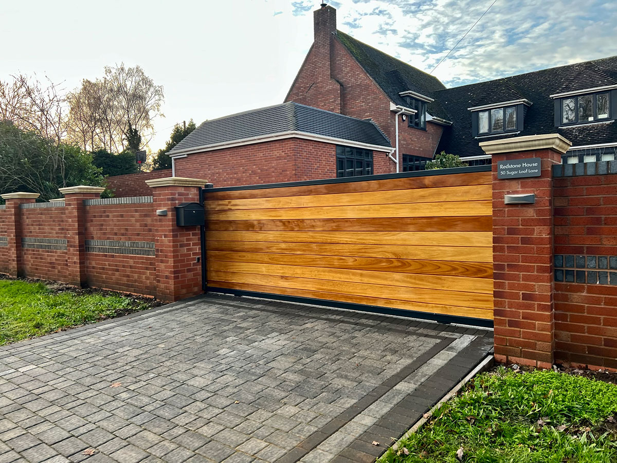 Metal Framed Infill Gates | Composite & Wood Infills