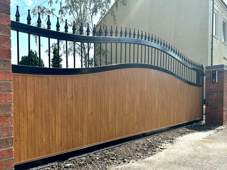 Metal Framed Infill Gates | Composite & Wood Infills