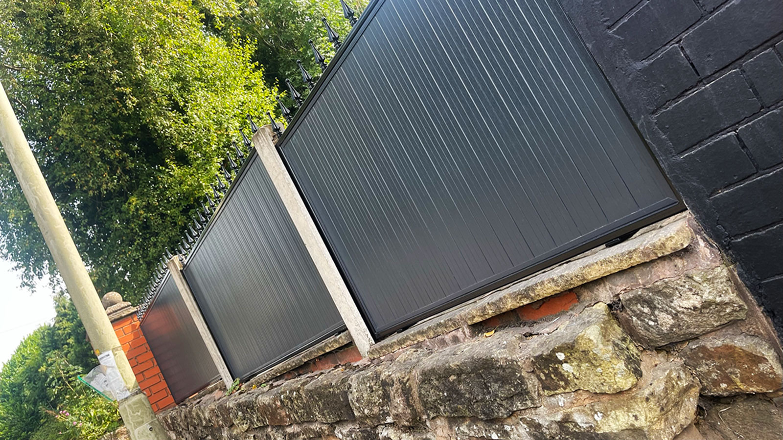 Metal Framed Infill Gates | Composite & Wood Infills